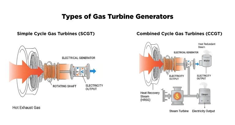 How Does a Gas Turbine Generator Work? Simple Working Principle ...